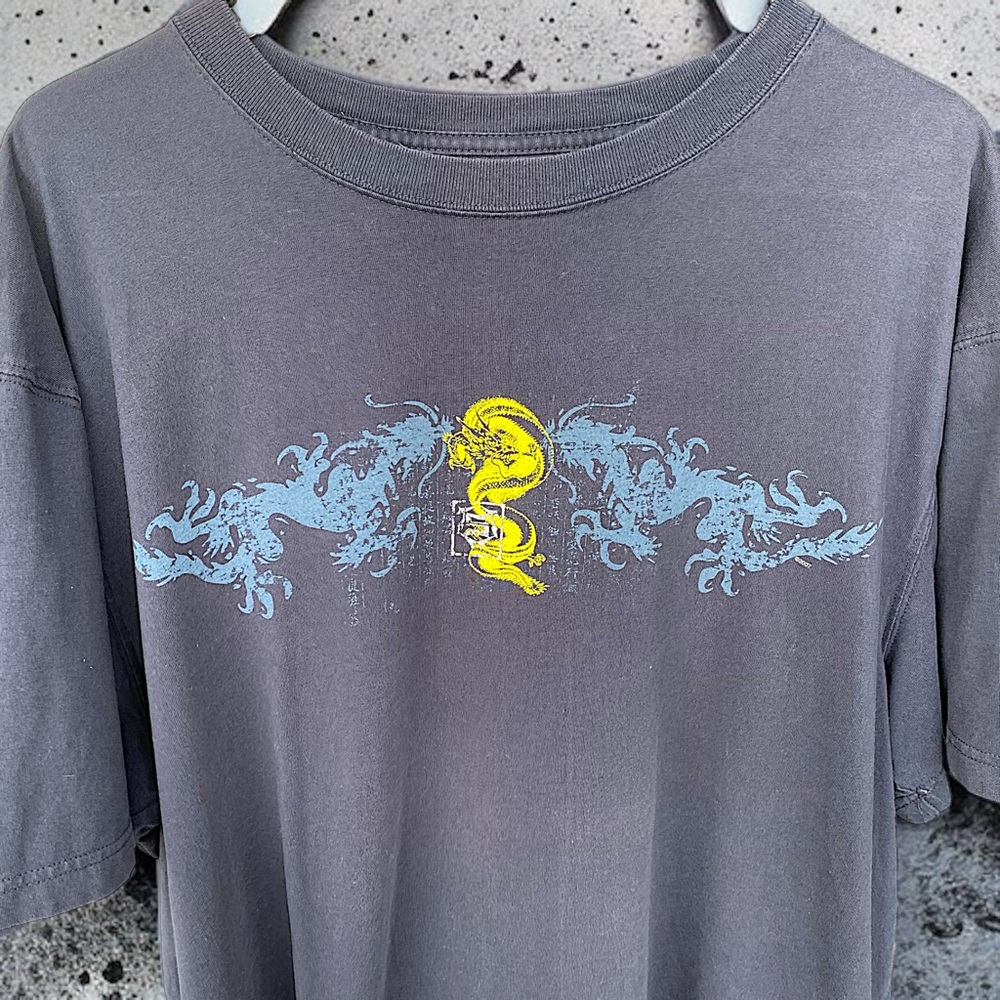 2007 Speedo Dragons Graphic Y2k Jnco Style Tee Shirt … - Gem